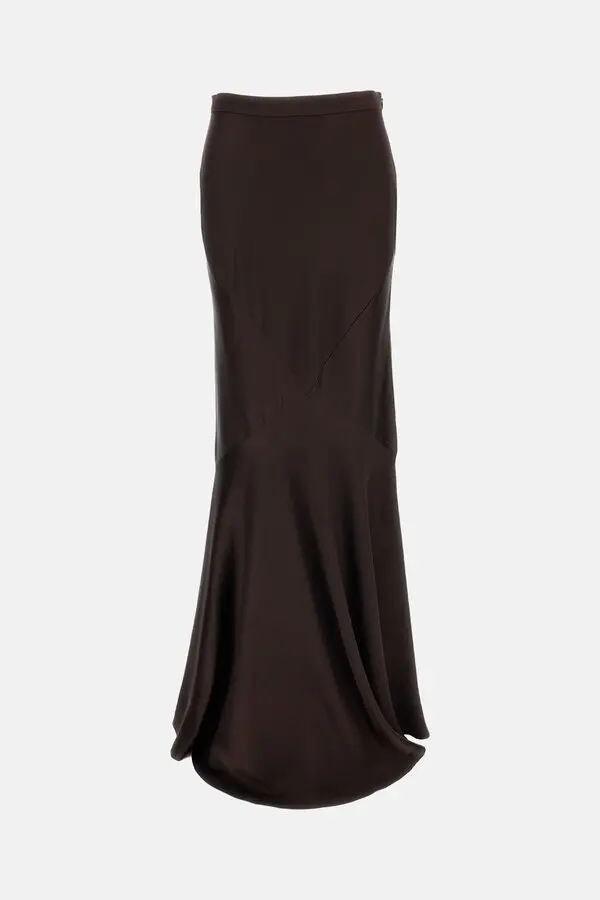 Max Mara Envers Satin Long Skirt