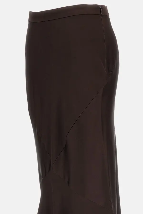 Max Mara Envers Satin Long Skirt