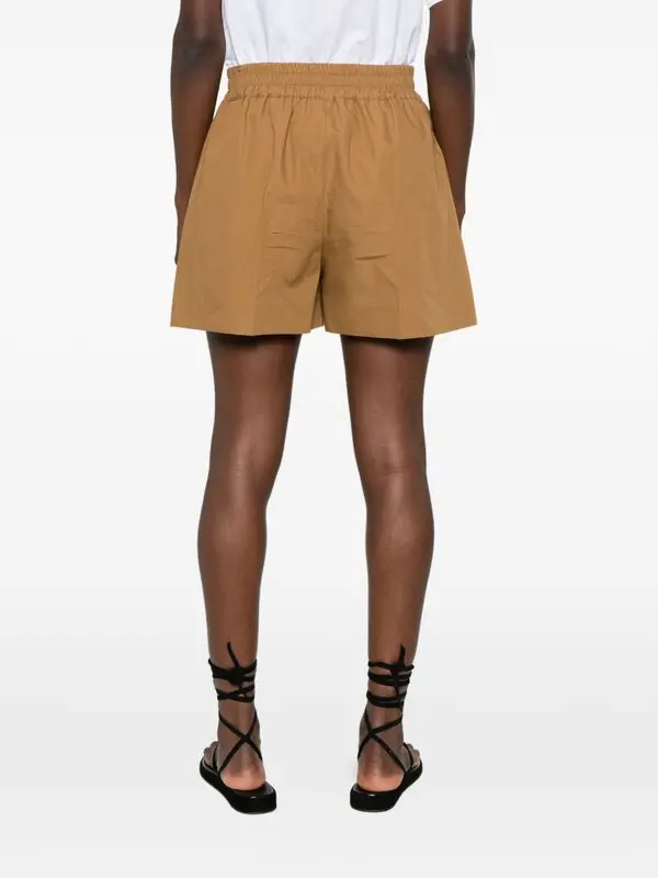 Celine Cotton And Linen Blend Shorts