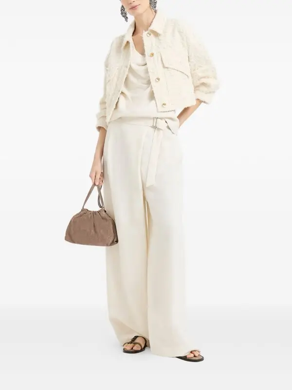 Brunello Cucinelli Linen Blend Trousers
