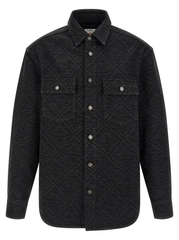 Casablanca Laser Monogram Denim' Overshirt