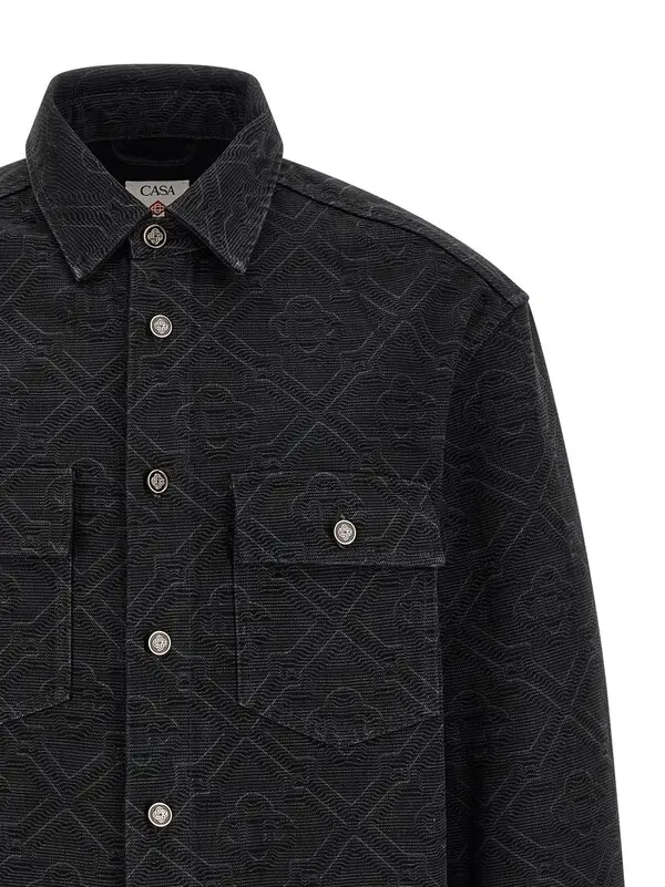 Casablanca Laser Monogram Denim' Overshirt