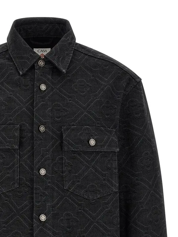 Casablanca Laser Monogram Denim' Overshirt