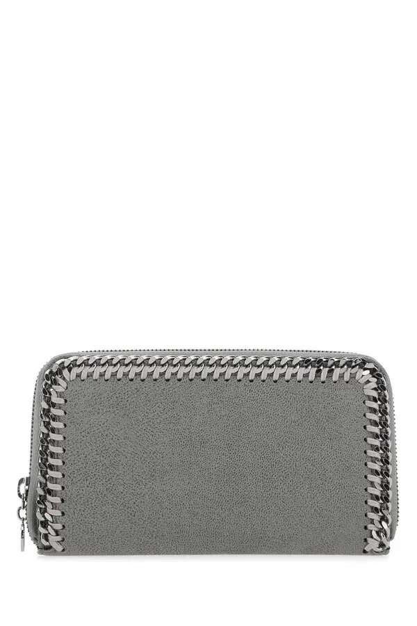 Stella McCartney Grey Shaggy Deer Falabella Wallet - Gray