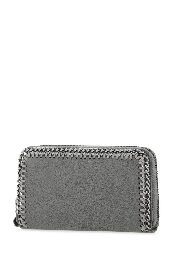Stella McCartney Grey Shaggy Deer Falabella Wallet - Gray