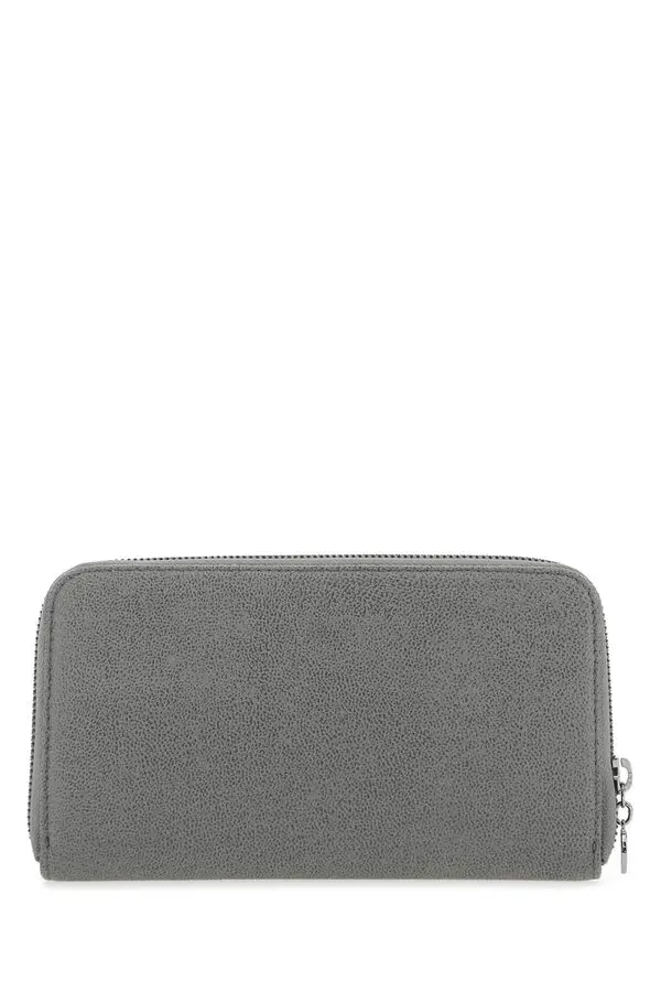 Stella McCartney Grey Shaggy Deer Falabella Wallet - Gray