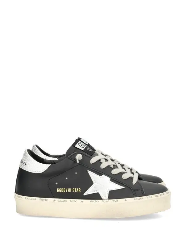 GOLDEN GOOSE Hi Star Sneakers - Black