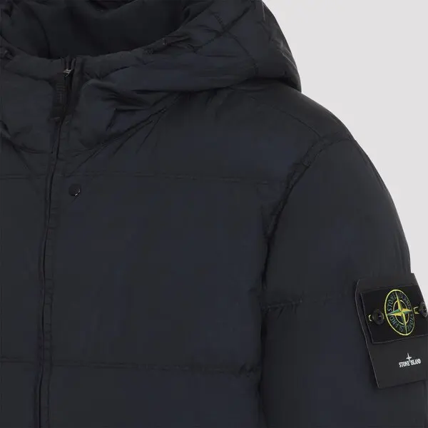 Stone Island Padded Quilted Jacket - Blue