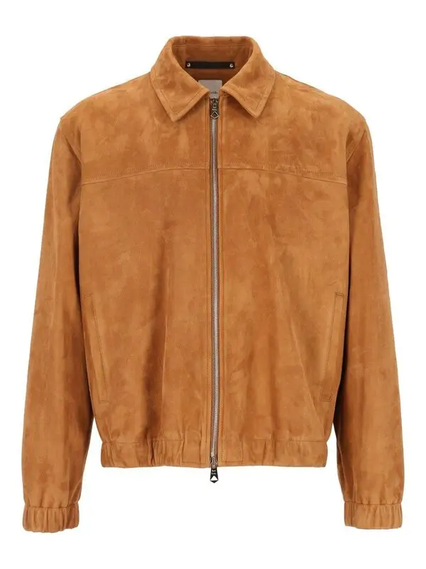 Paul Smith Lambskin Suede Jacket - Brown