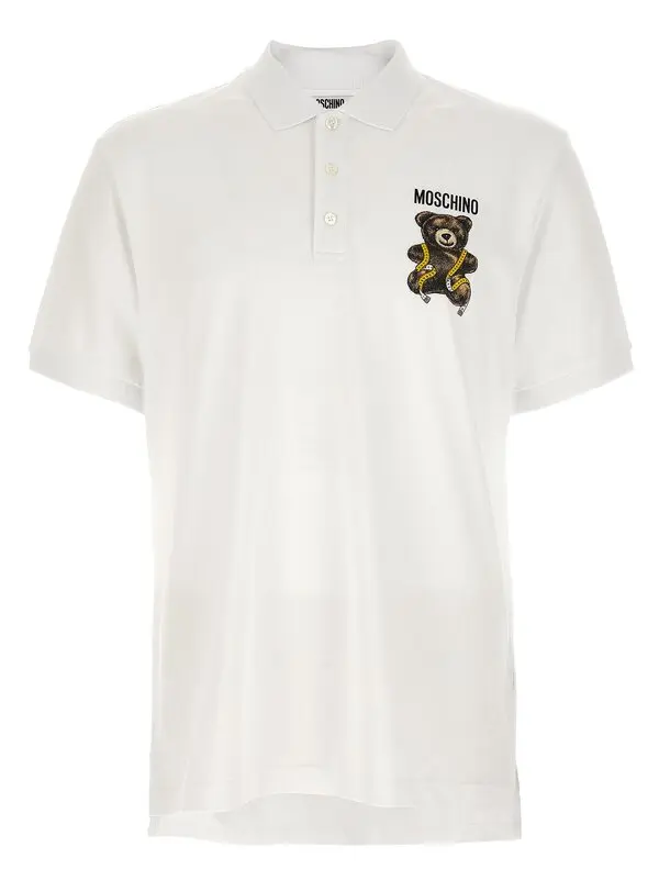 Moschino Teddy Bear' Polo Shirt - White