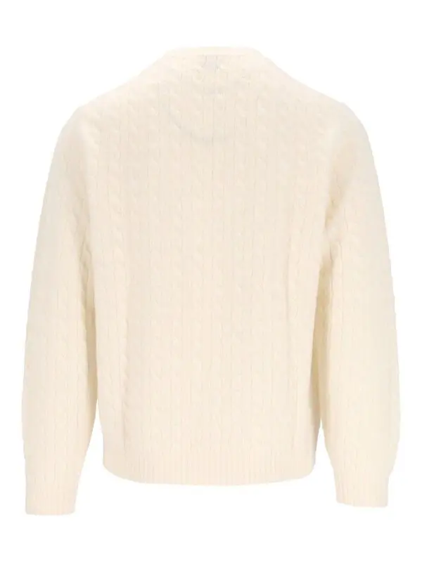 Eleventy Cable-knit Jumper - White