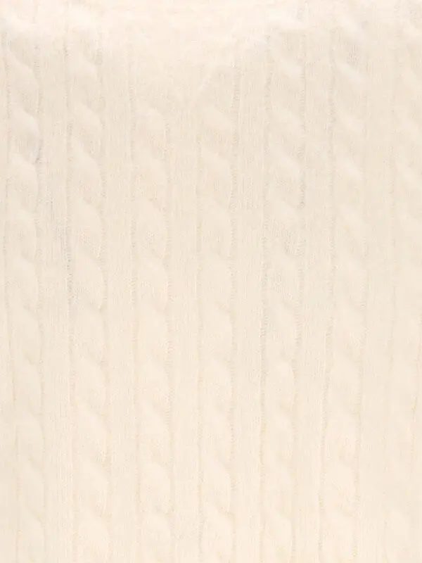 Eleventy Cable-knit Jumper - White
