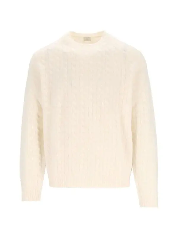 Eleventy Cable-knit Jumper - White