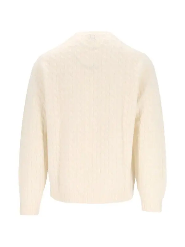 Eleventy Cable-knit Jumper - White