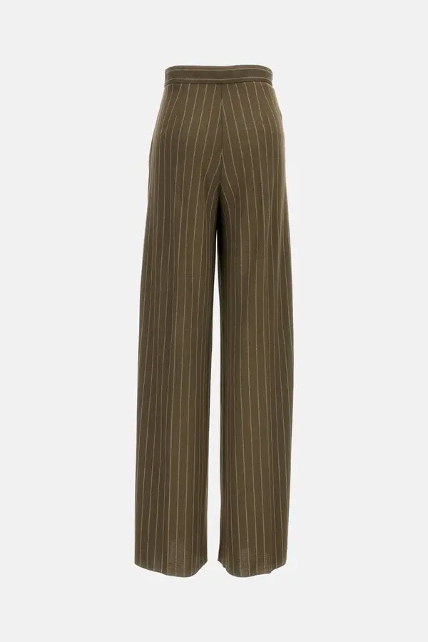 Max Mara Pinstriped Trousers - Multicolor