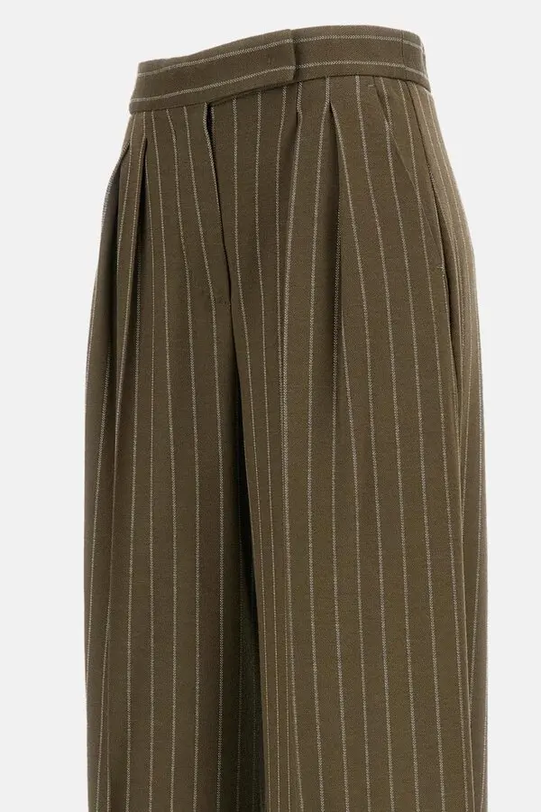 Max Mara Pinstriped Trousers - Multicolor