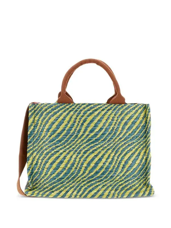 Marni Small Tote Bag With Logo - Green