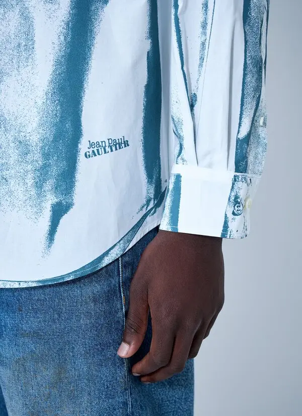 JEAN PAUL GAULTIER Abstract Print Button-down Shirt