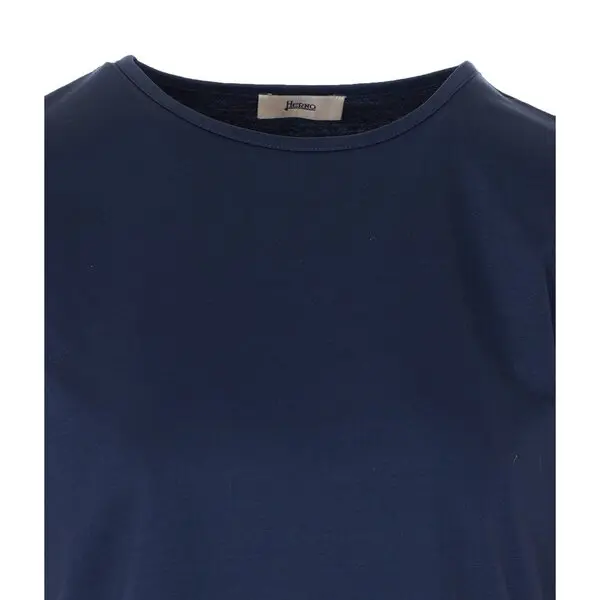 Herno T-shirt With Buttoned Lateral Split