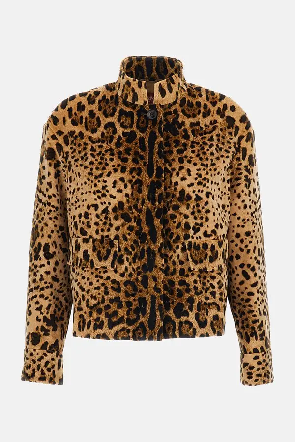 Max Mara Printed Velvet Jacket - Multicolor