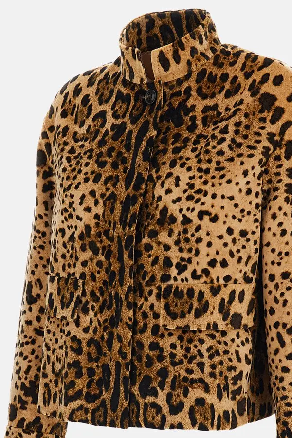 Max Mara Printed Velvet Jacket - Multicolor