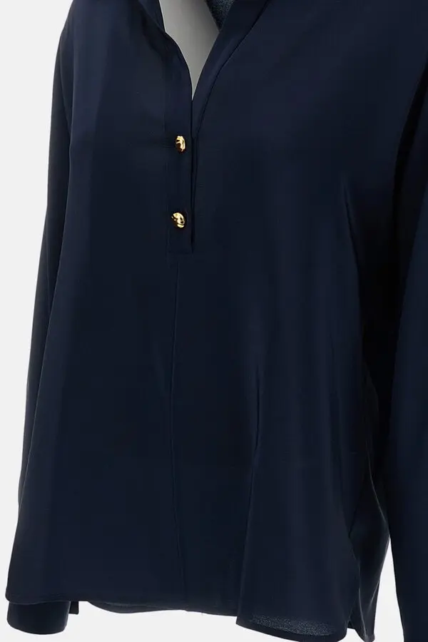 Max Mara Crêpe De Chine Polo Shirt