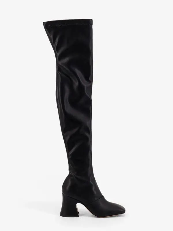 Chloé Janis Over The Knee Leather Boots - Black