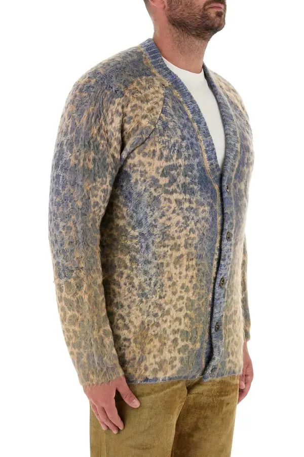 DIESEL® Printed Cotton Blend Cardigan