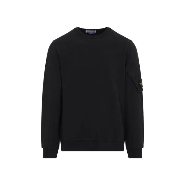 Stone Island Cotton Sweatshirt - Black