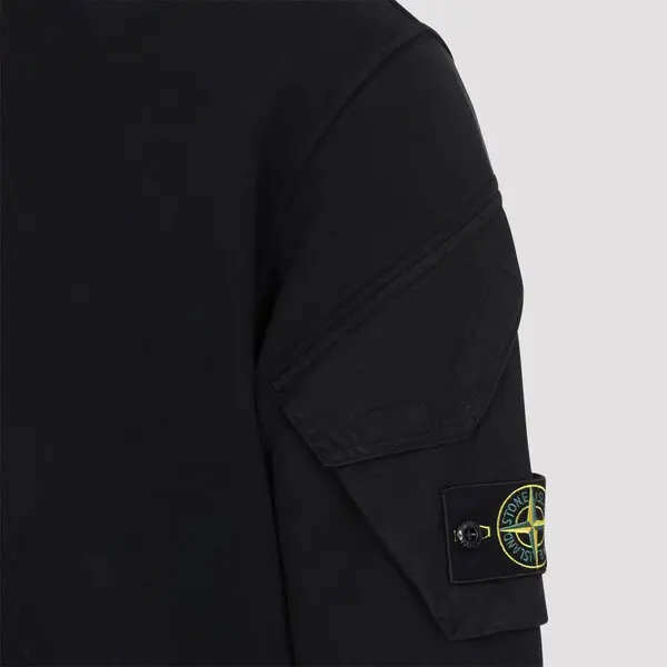 Stone Island Cotton Sweatshirt - Black
