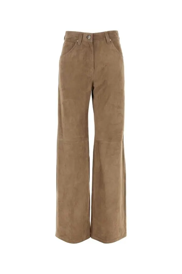 Brunello Cucinelli Biscuit Suede Pant