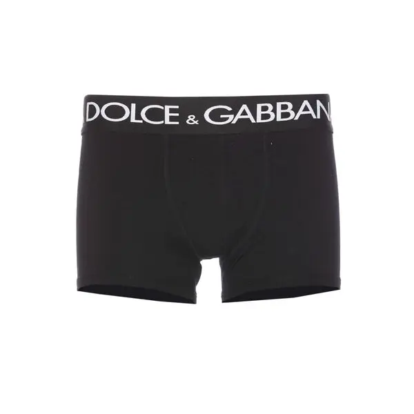 Dolce & Gabbana Logo Boxer 2 Pack - Black