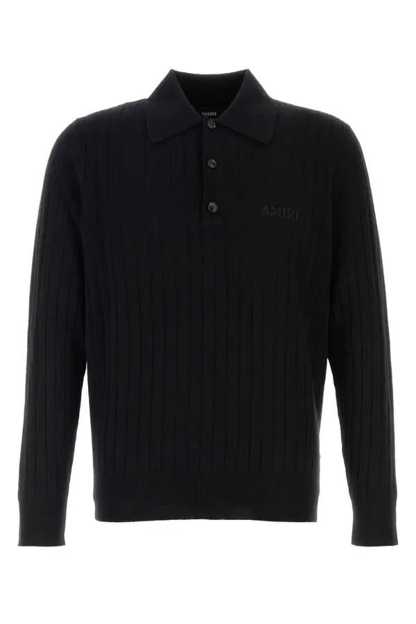 Amiri Wool Blend Polo Shirt