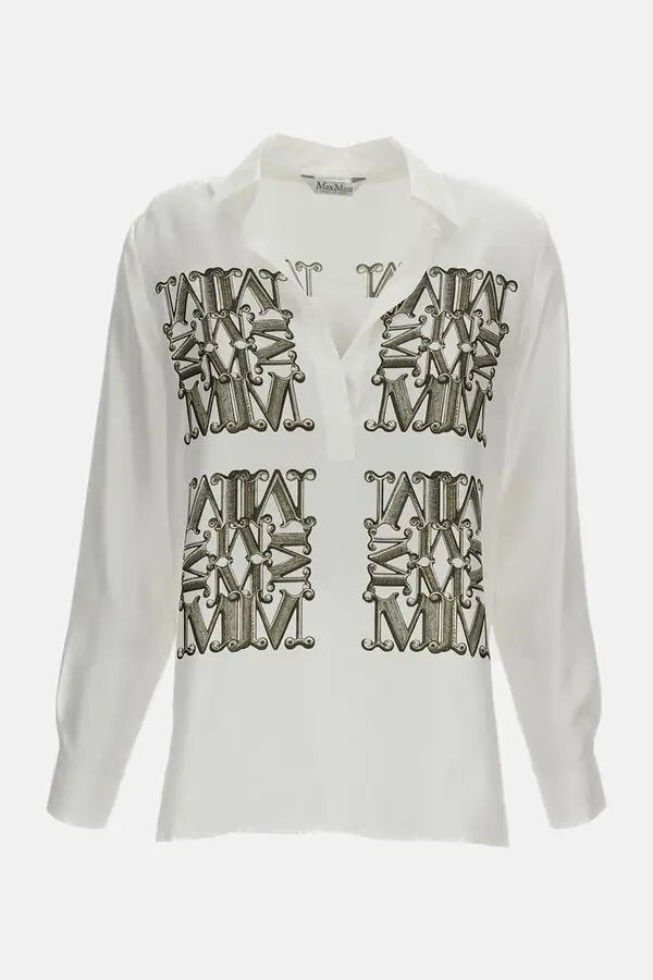 Max Mara Printed Silk Shirt - Multicolor