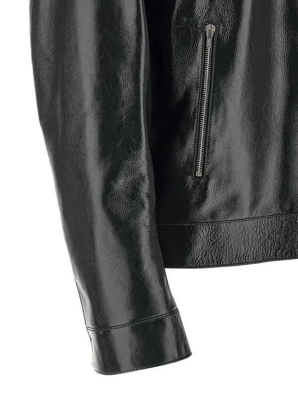 Fendi Leather Biker Blouson