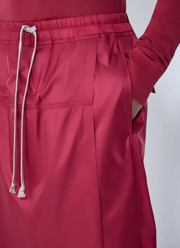 Moncler Rick Owens Drawstring Midi Kilt Shorts