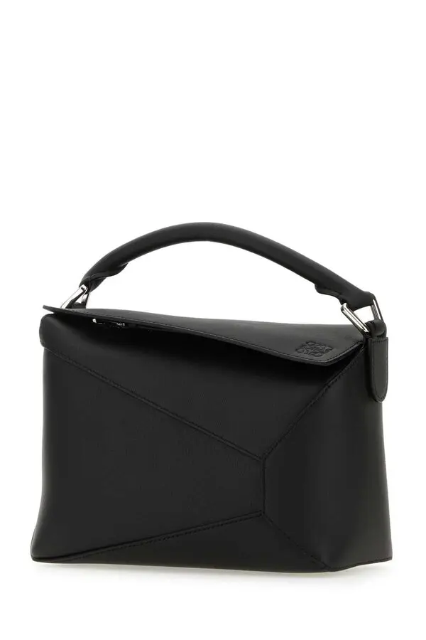 Loewe Leather Puzzle Handbag - Black