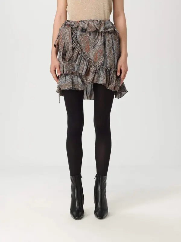 Saint Laurent Silk Paisley Skirt - Multicolor