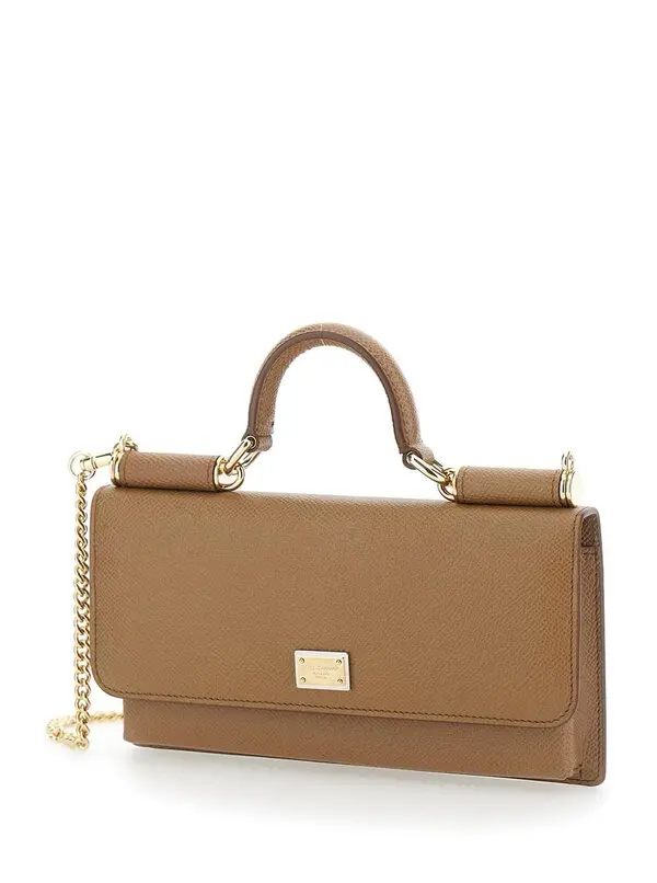 Dolce & Gabbana Mini Bag With Chain Strap - Brown