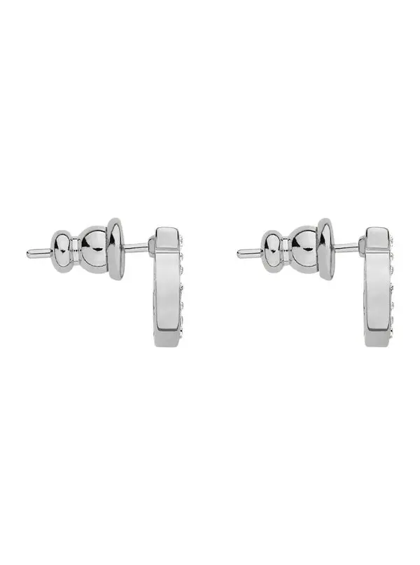 FERRAGAMO Gancini Brass Earrings - Silver