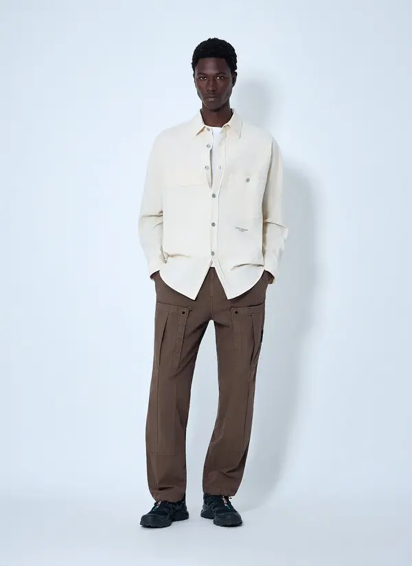 Stone Island Long Sleeve Cotton Button-down Shirt