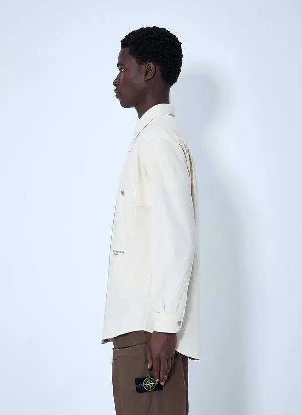 Stone Island Long Sleeve Cotton Button-down Shirt