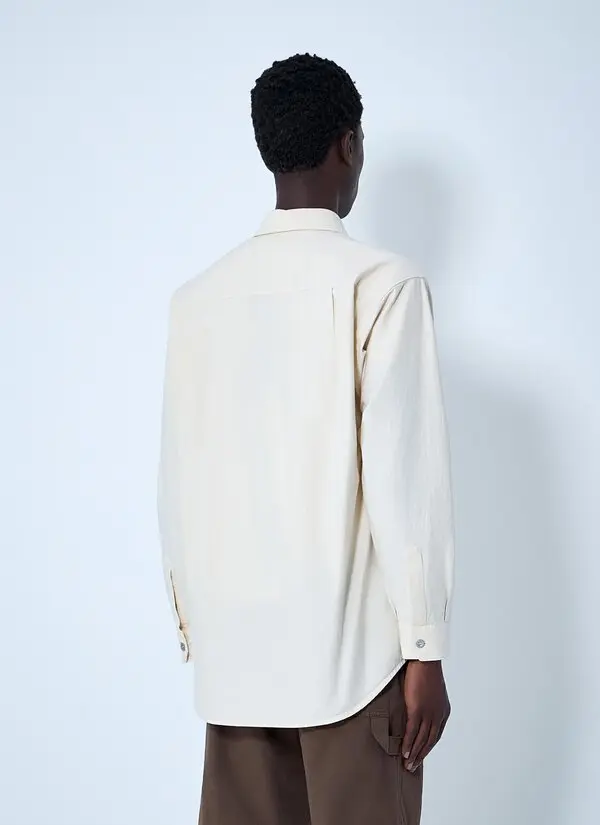 Stone Island Long Sleeve Cotton Button-down Shirt