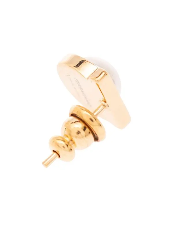 FERRAGAMO Gold Color Earrings With Hook Detail For - Multicolor
