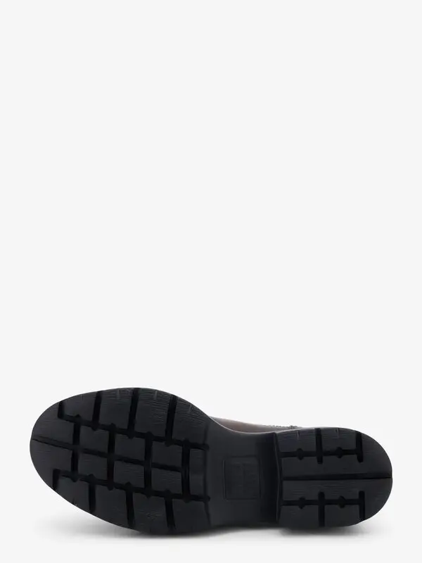 Miu Miu Leather Lace-up With Front Lettering Logo - Multicolor