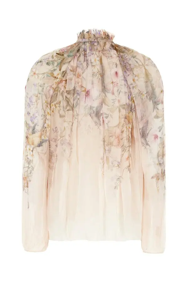 Zimmermann Floral Print Silk Blouse - Multicolor
