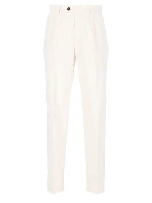 Eleventy Pleated Trousers - White