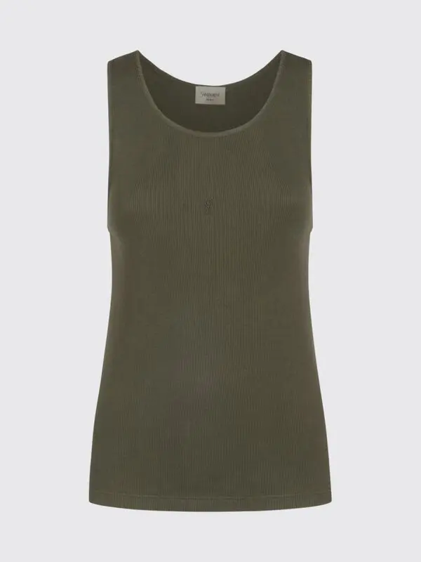 Saint Laurent Cotton Basic Tank Top