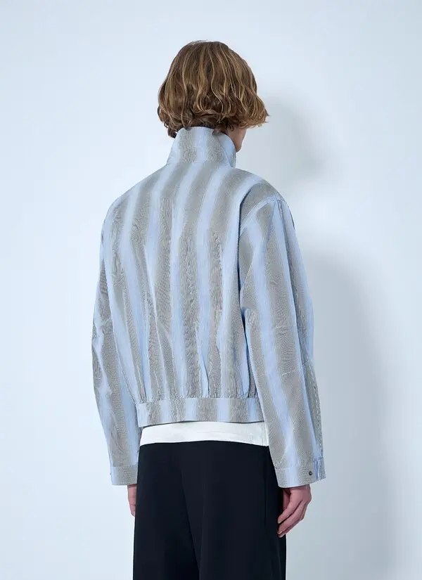 Dries Van Noten Striped Zip-up Jacket
