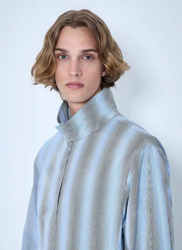 Dries Van Noten Striped Zip-up Jacket
